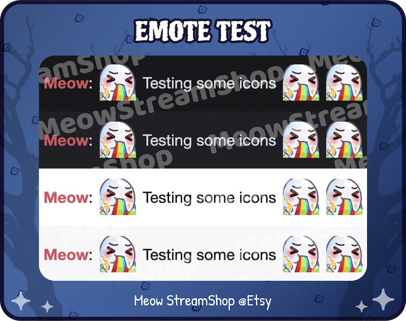 Twitch Emote / Cute Ghost Puke Vomit Throw Up Gag Emote / - Etsy