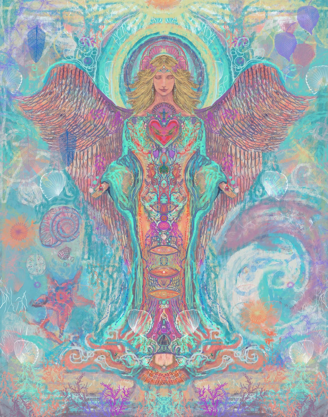 ARCHANGEL ARIEL/ Guardian Angel of World Oceans/ecology/coastal Beach ...