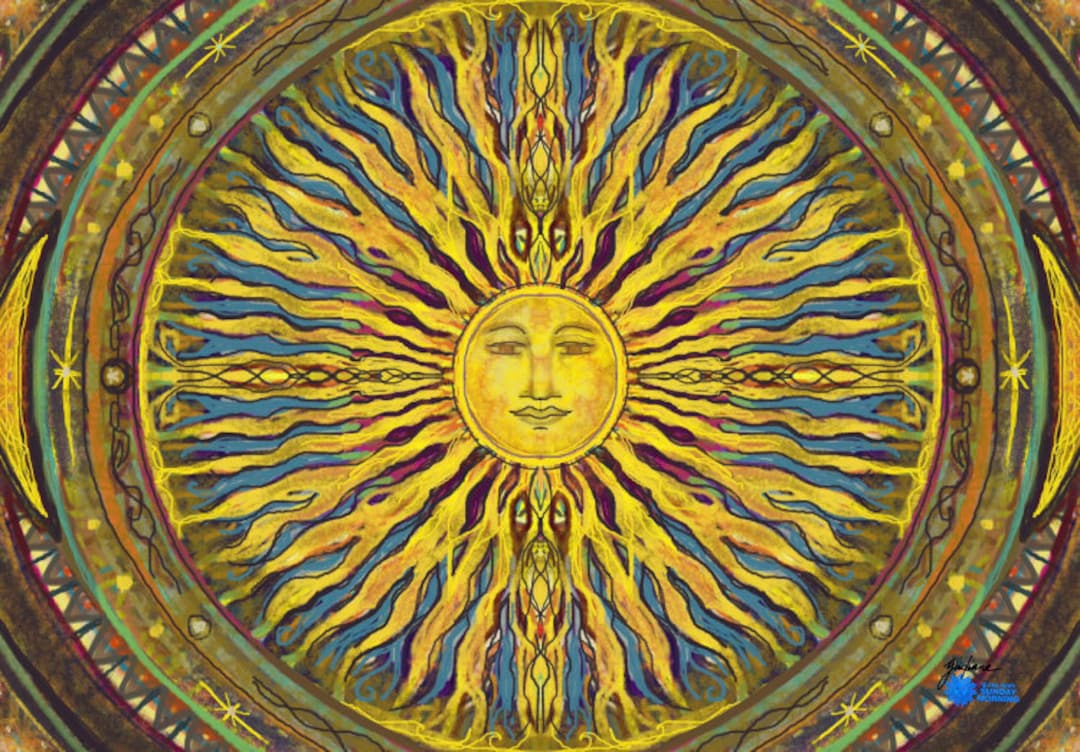 CBS SUN ART/ Collectors Item / Happiness in Home/sun Energy/ Symbol of ...