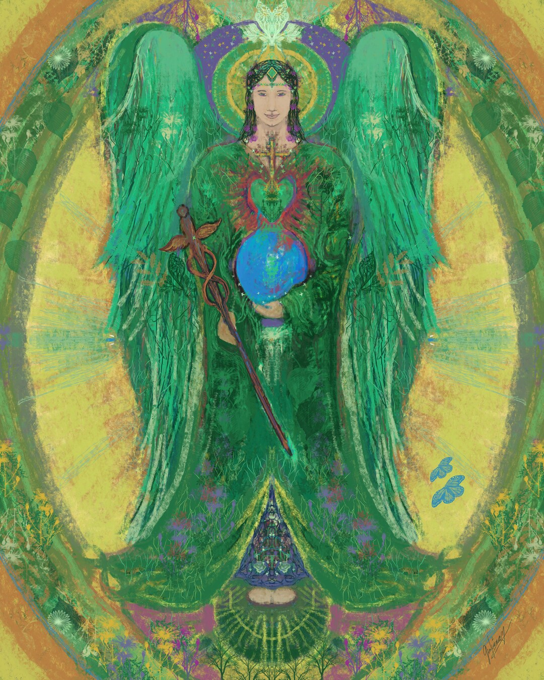 ARCHANGEL RAPHAEL Healer/guardian of Apothecary/ Holistic Home/ Sacred ...