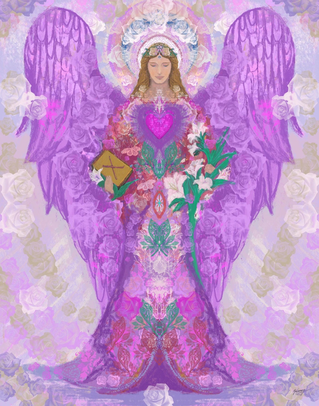 GABRIEL ARCHANGEL/ Christian Art/ Fine Art Angel/ Signed Limited ...