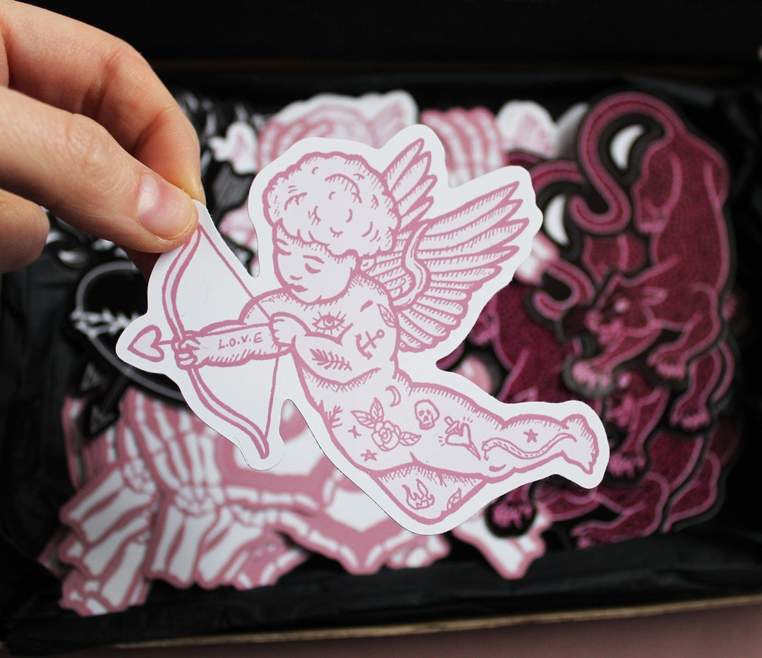Tattoo Cupid Sticker Pack - Etsy