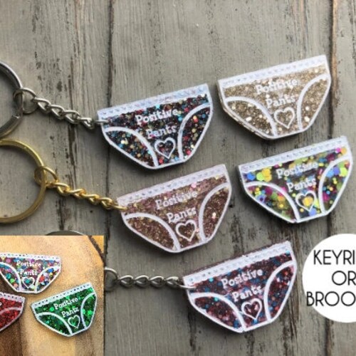 Handmade Resin Glitter Positive Pants Choose As Keyring Or Etsy Uk