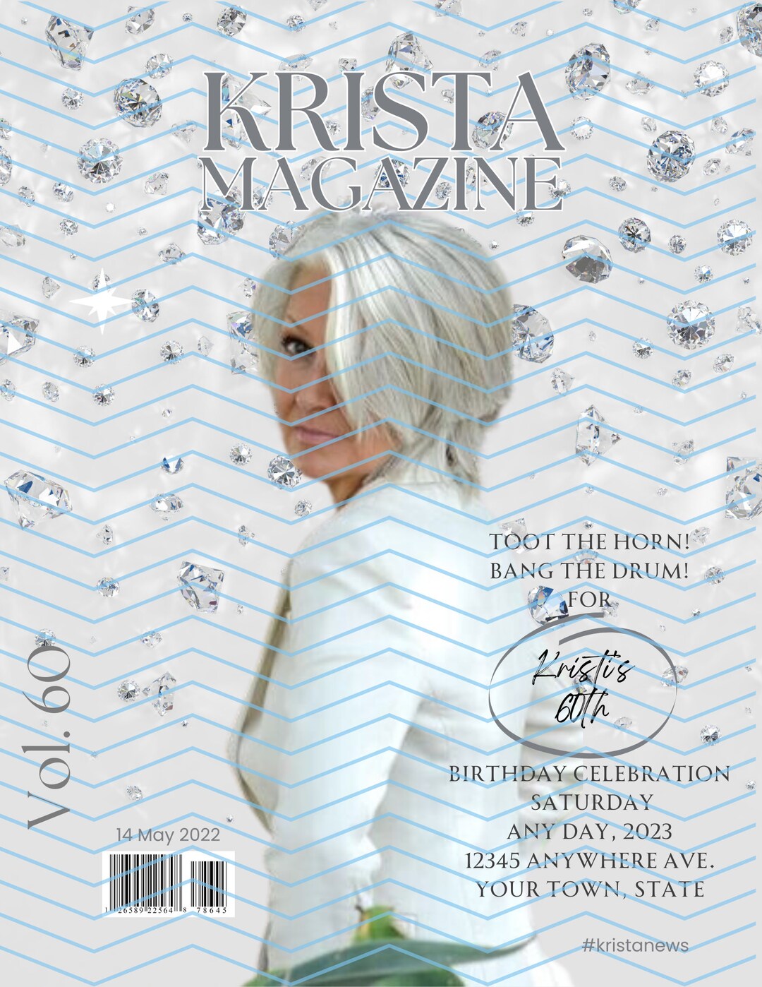 Magazine Birthday Invitation - Etsy