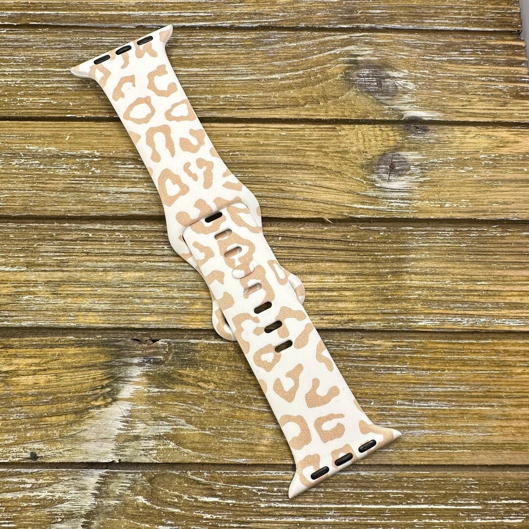 Mocha Leopard Print Watch Band: Apple, Samsung, Fitbit - Etsy