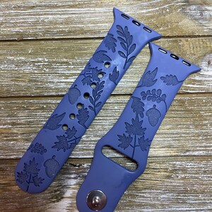 Autumn Fall Leaves Watch Band for Apple Watch 38 40 41 42 44 45mm ...