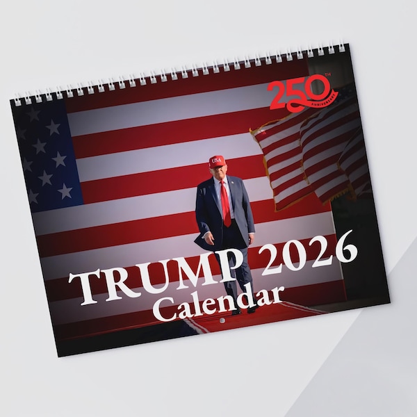 Trump 2026 Calendar - Etsy