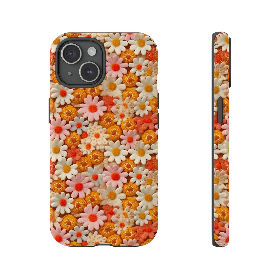 Daisy Faux Felt Floral Spring Garden Phone Case| Aesthetic Case ...