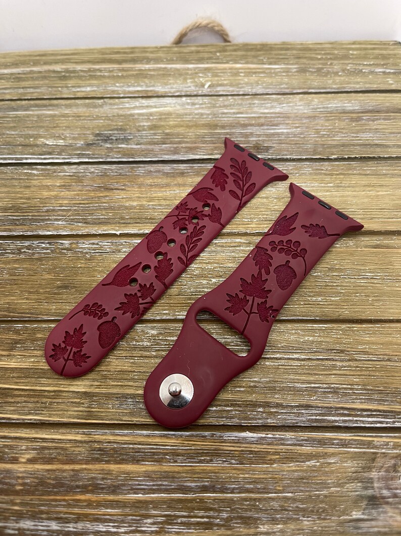 Autumn Fall Leaves Watch Band for Apple Watch 38 40 41 42 44 45mm ...