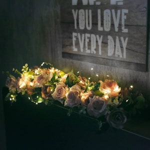 Rectangular Floral Centerpiece for Dining Table 24 Inches - Etsy