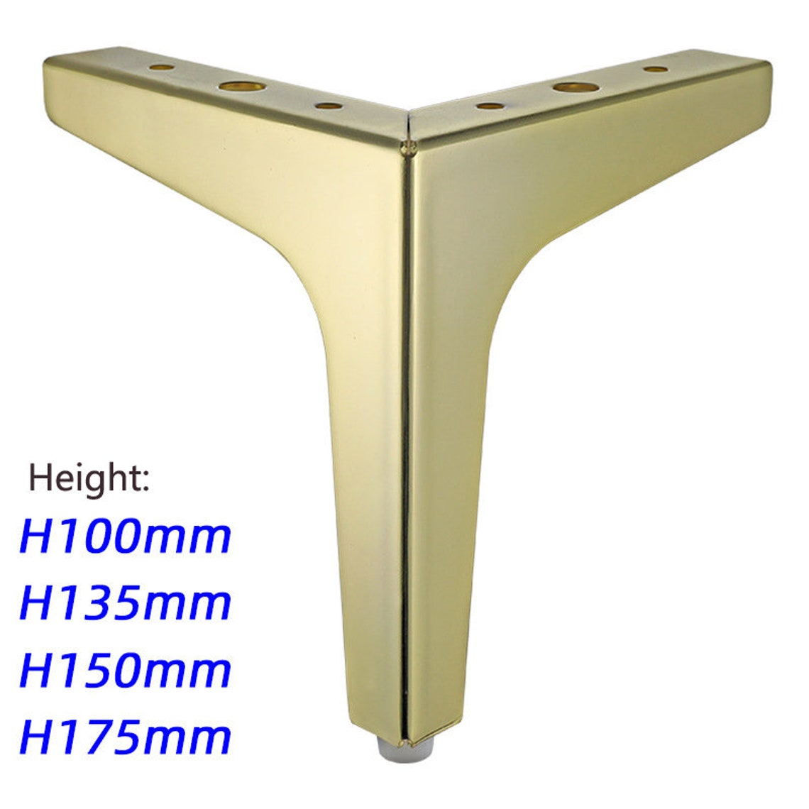 4pc Golden Triangle Metal Furniture Legs Sofa Legs Black - Etsy Hong Kong