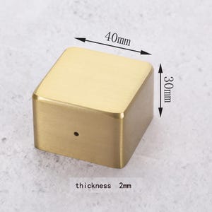 4pc Pure Copper Leg Caps: Square Gold Furniture Sleeves - Etsy