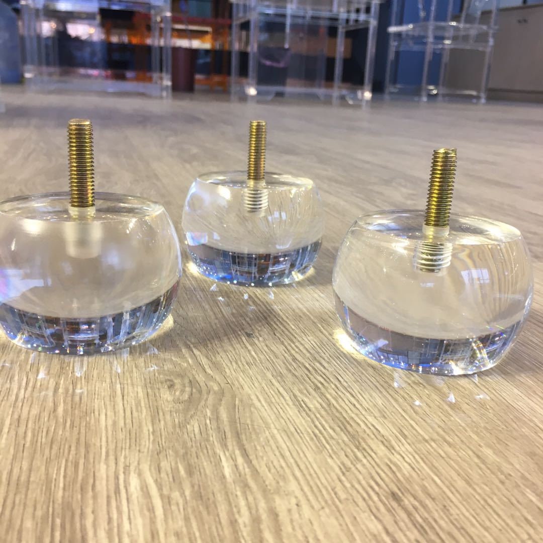 4pc Round Acrylic Furniture Legs: Transparent Sofa Feet Replacement - Etsy