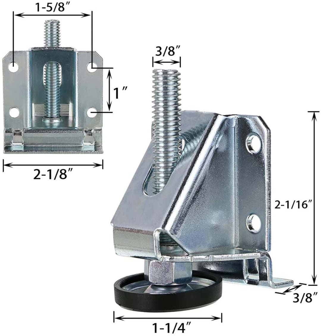 Heavy Duty Adjustable Leveling Feet Hexagon Nuts Lock Furniture Legs ...