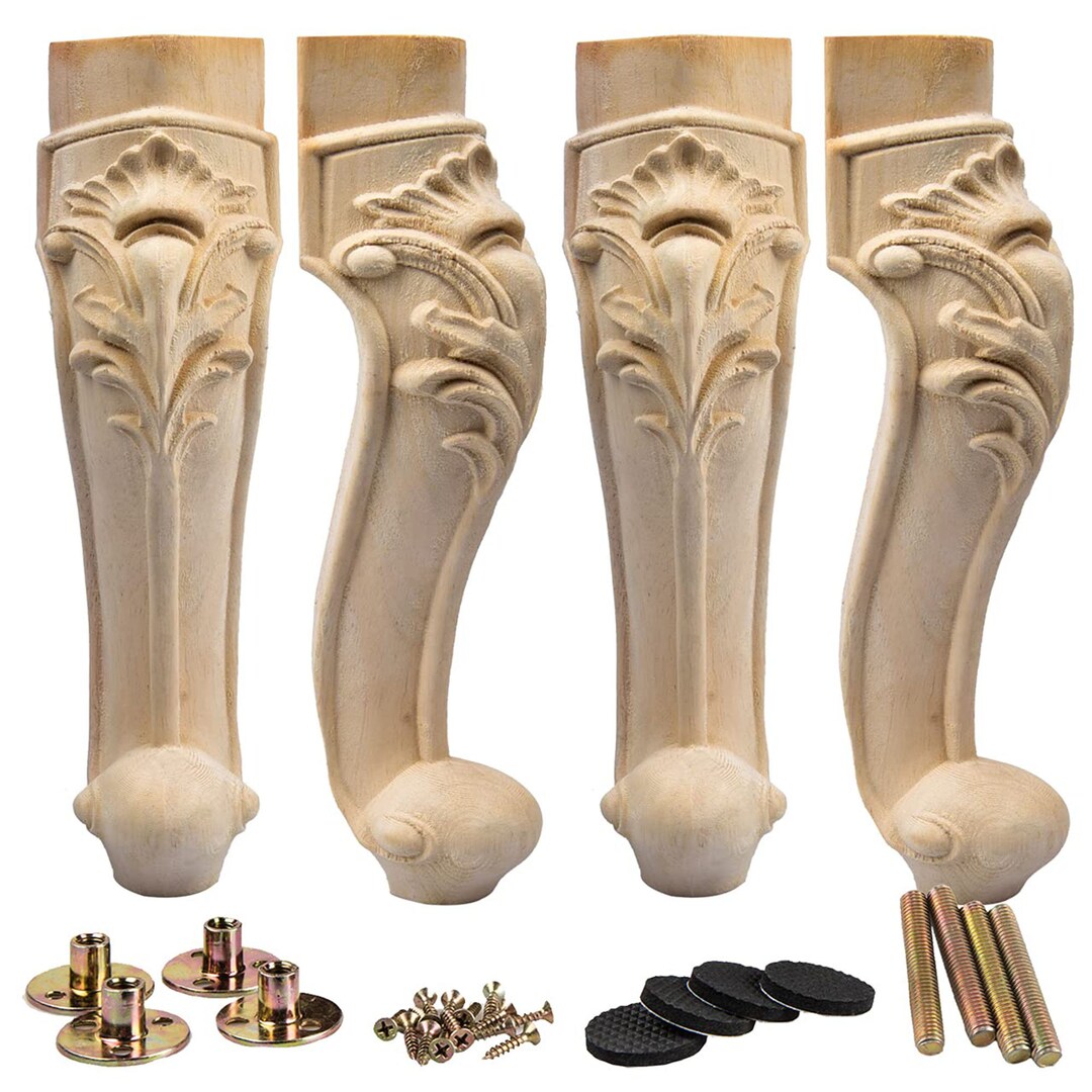 50cm Wooden Furniture Legs European Style Solid Wood Carving - Etsy