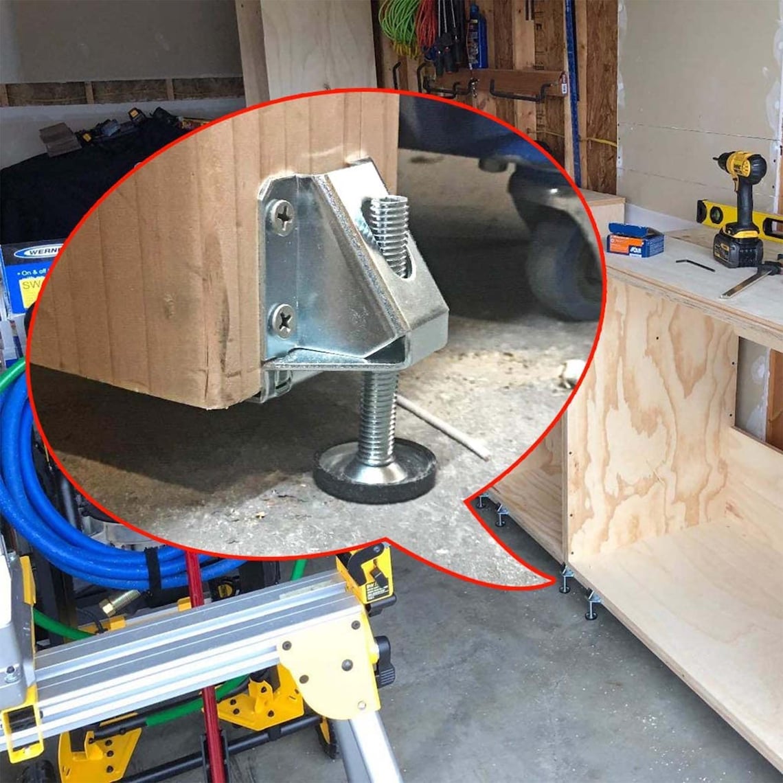 Heavy Duty Adjustable Leveling Feet Hexagon Nuts Lock - Etsy