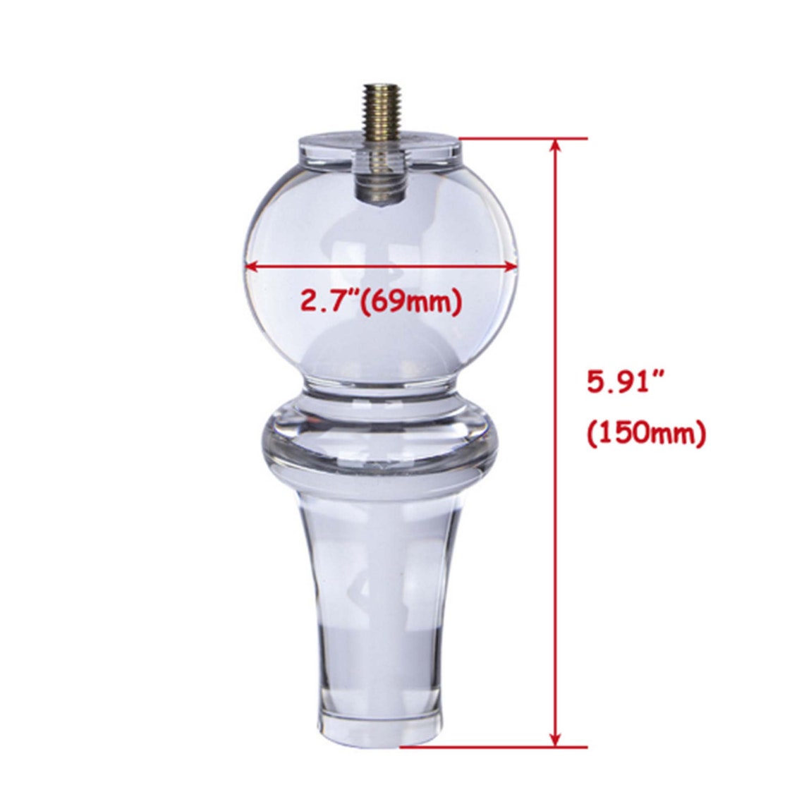 4pcs Heavy Duty Modern Acrylic Furniture Legs Sets as | Etsy