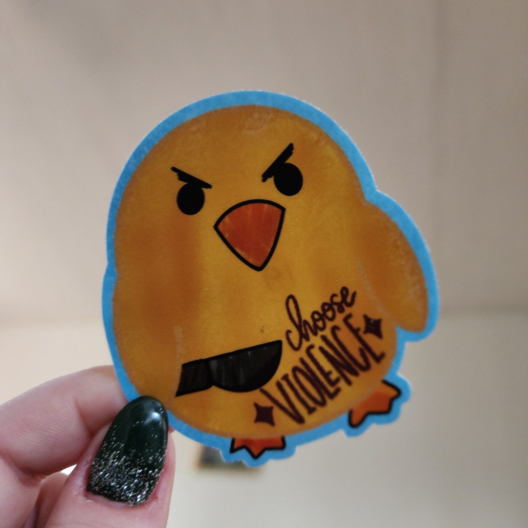 Choose Violence, Duck 3 Sticker - Etsy