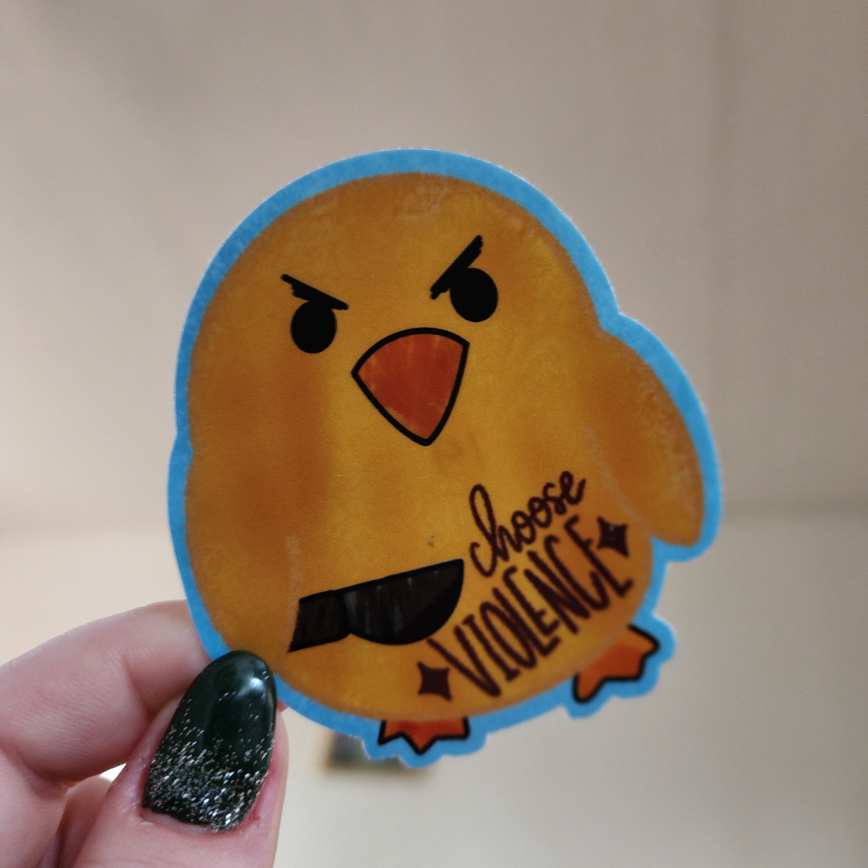 Choose Violence, Duck 3 Sticker - Etsy