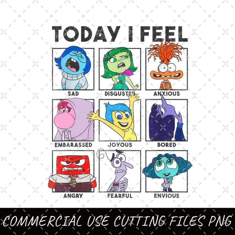 It's Okay to Feel All the Feels Png, Inside Out 2 Character Digital ...