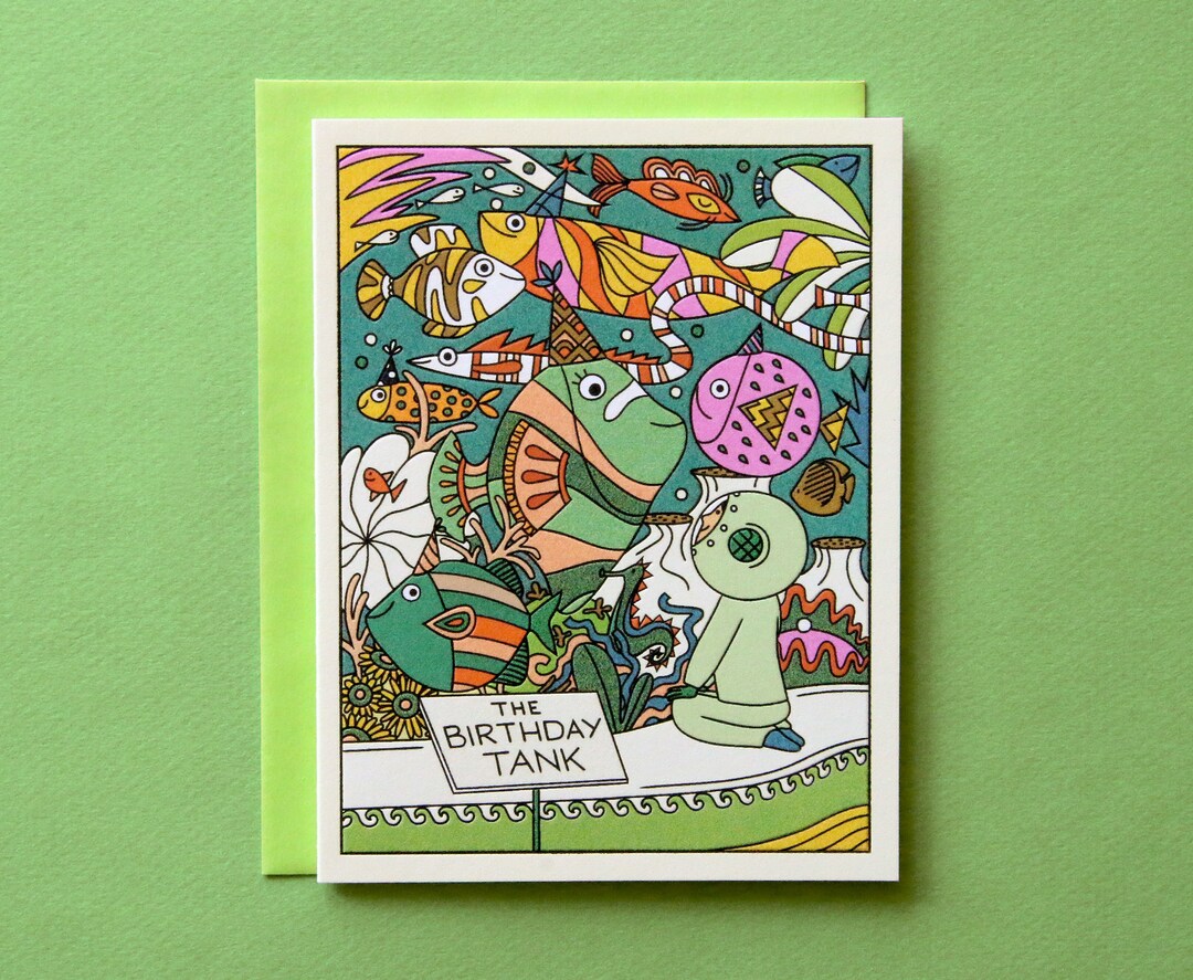 Birthday Tank Birthday Greeting Card - Etsy