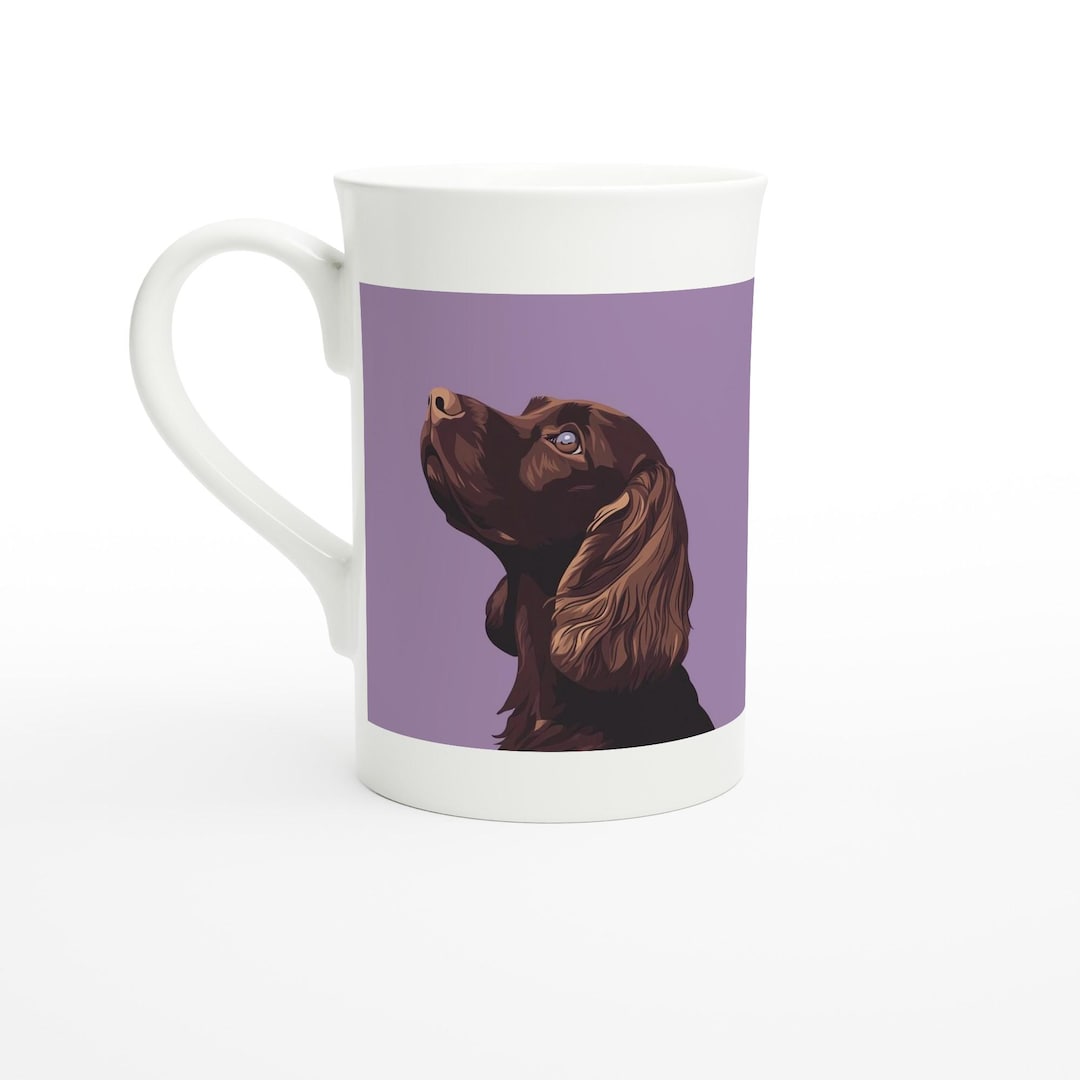 Chocolate Working Cocker Spaniel Porcelain Mug – 10oz Dog Lover Gift ...