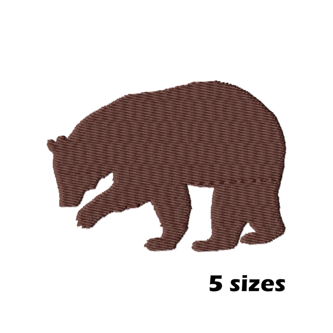 Bear Embroidery Designs, Instant Download 5 Sizes - Etsy