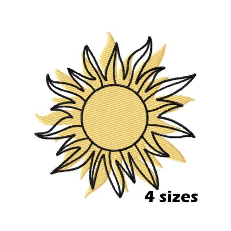 Sun Machine Embroidery Designs - Etsy