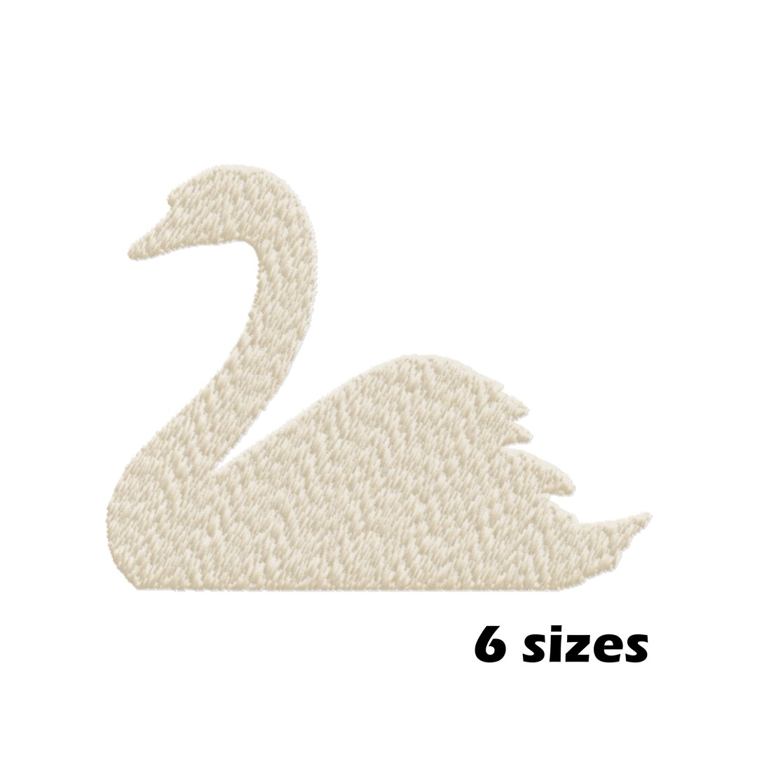 Swan Embroidery Designs, Instant Download - 6 Sizes - Etsy