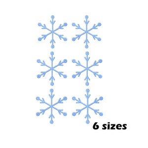 Snowflake Embroidery Design, Instant Download 6 Sizes - Etsy