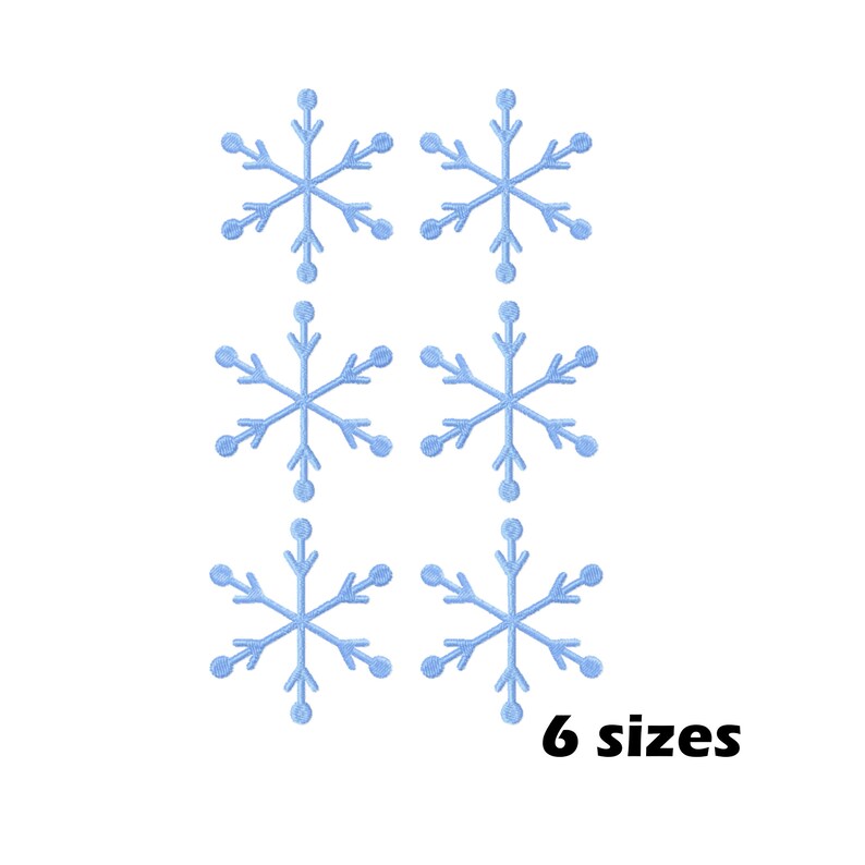 Snowflake Embroidery Design, Instant Download - 6 Sizes - Etsy