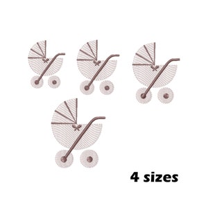 Baby Stroller Embroidery Designs, Instant Download - 4 Sizes - Etsy