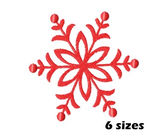 Single 8 Snowflakes, 8 Types Machine Embroidery Designs Multiple Sizes ...