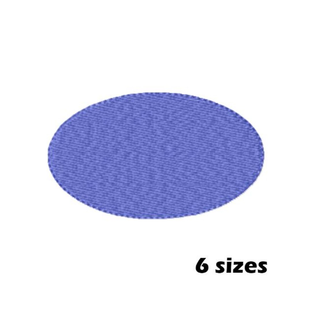 Oval Shape Embroidery Designs, Instant Download - 6 Sizes - Etsy