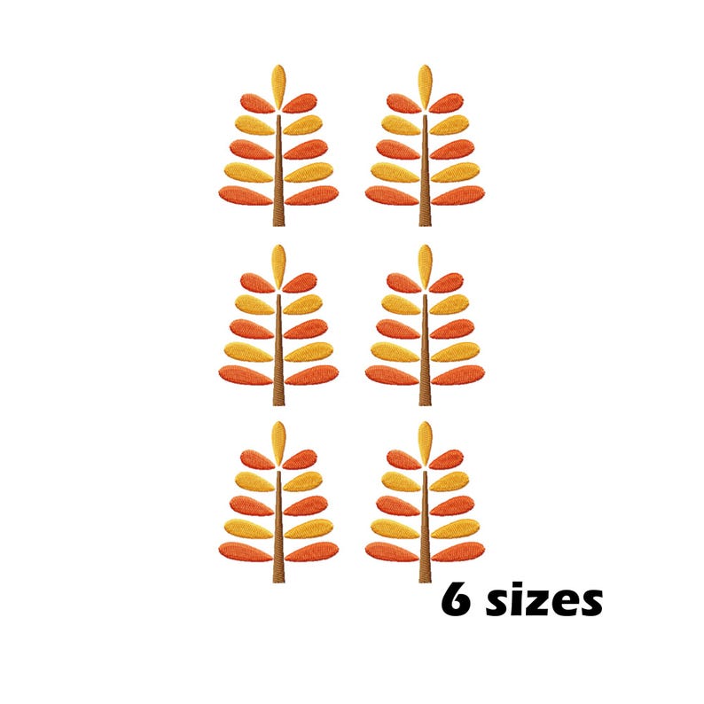 Autumn Tree Embroidery Design, Instant Download - 6 Sizes - Etsy