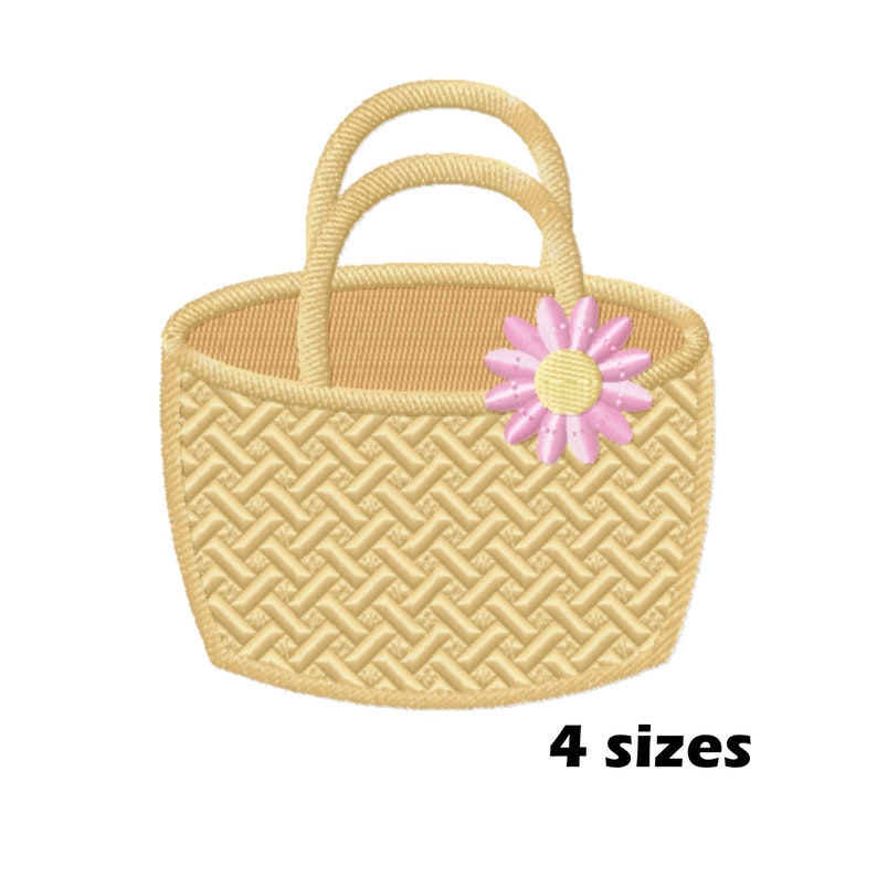 Basket Machine Embroidery Designs Instant Download 4 Sizes - Etsy