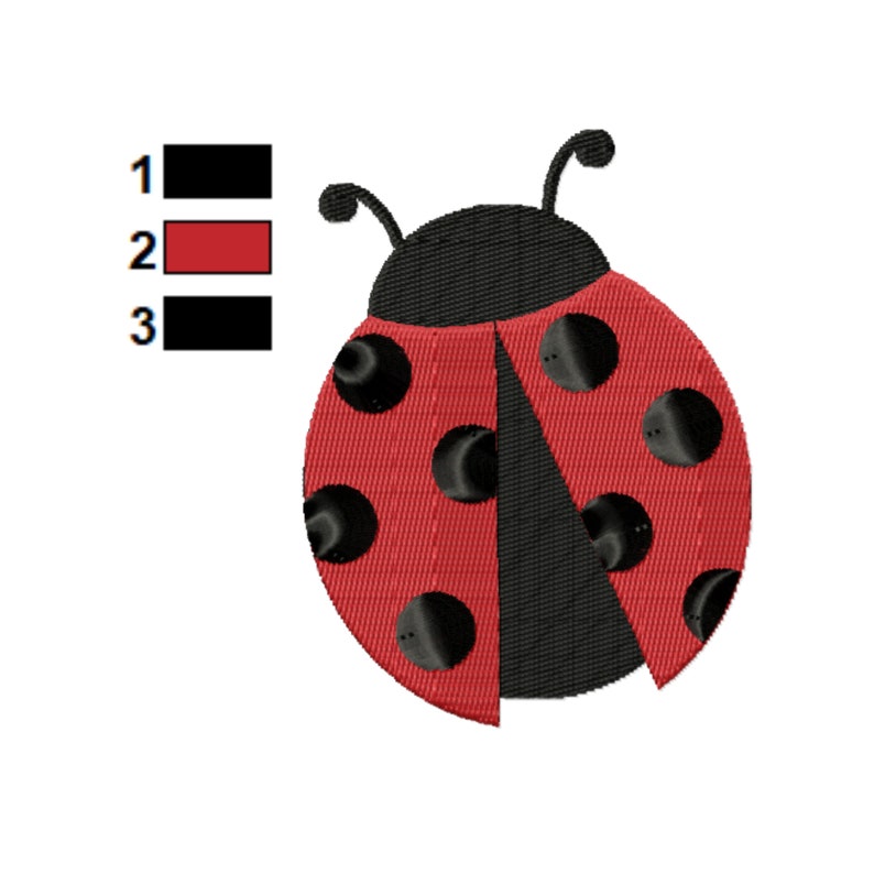 Ladybug Embroidery Designs Instant Download 6 Sizes - Etsy