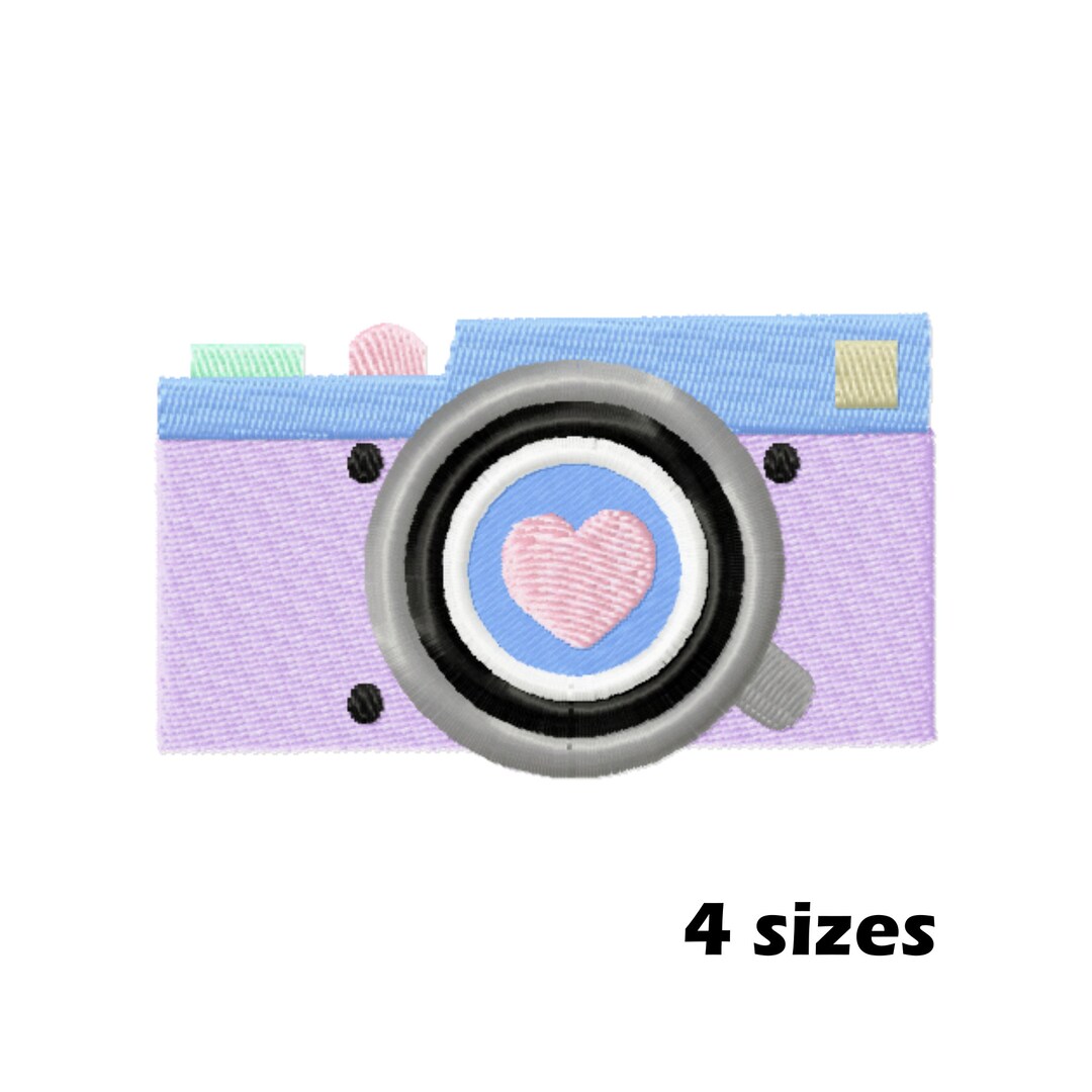 Camera Machine Embroidery Designs Instant Download 4 Sizes - Etsy