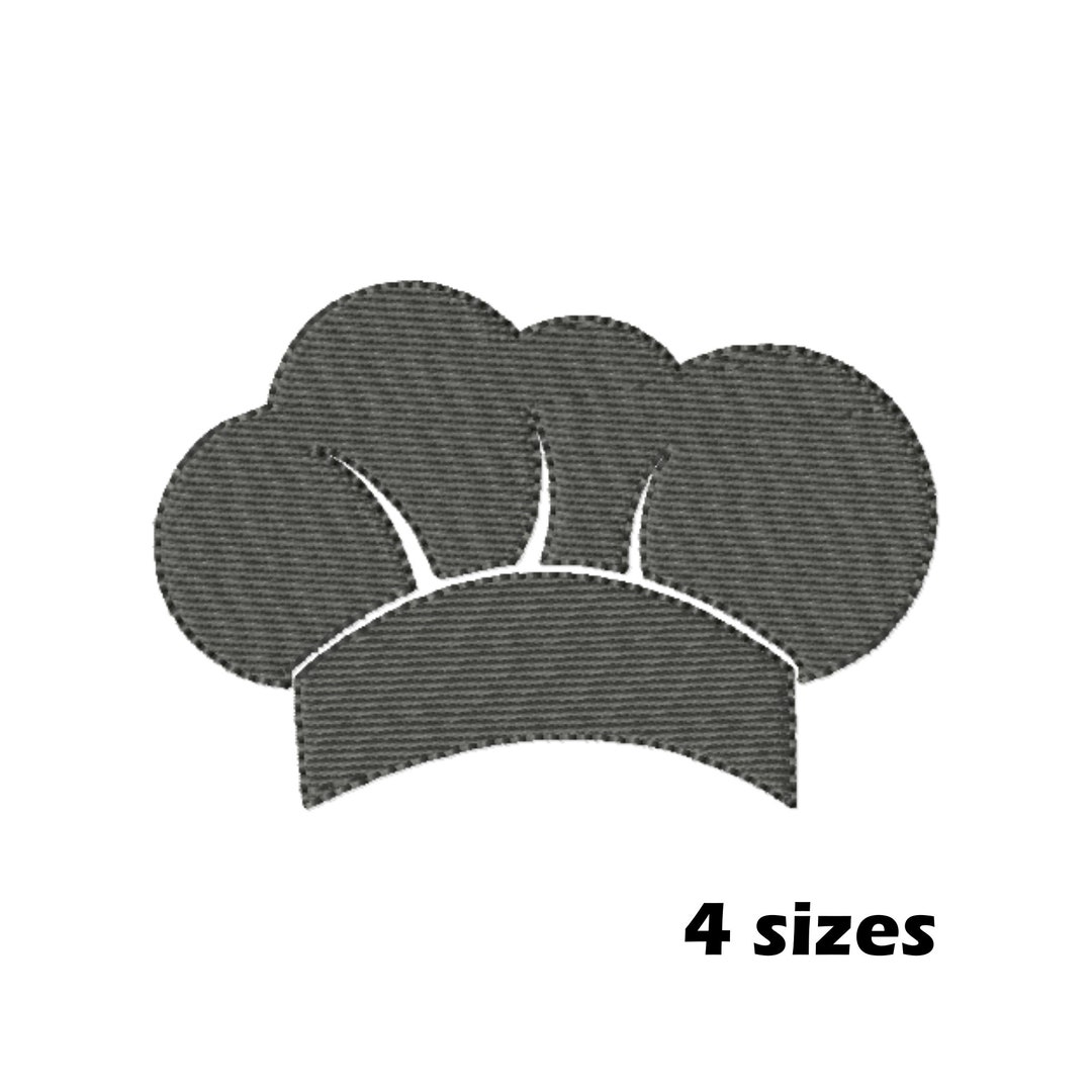 Chef Hat Embroidery Design, Instant Download 4 Sizes - Etsy