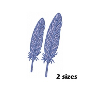 Feather Embroidery Designs, Instant Download 2 Sizes - Etsy