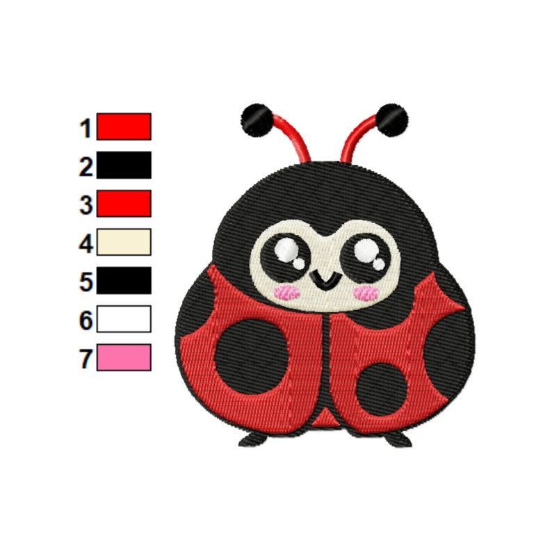 Little Ladybug Embroidery Design, Instant Download - 4 Sizes - Etsy