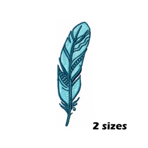 Feather Embroidery Designs, Instant Download 2 Sizes - Etsy