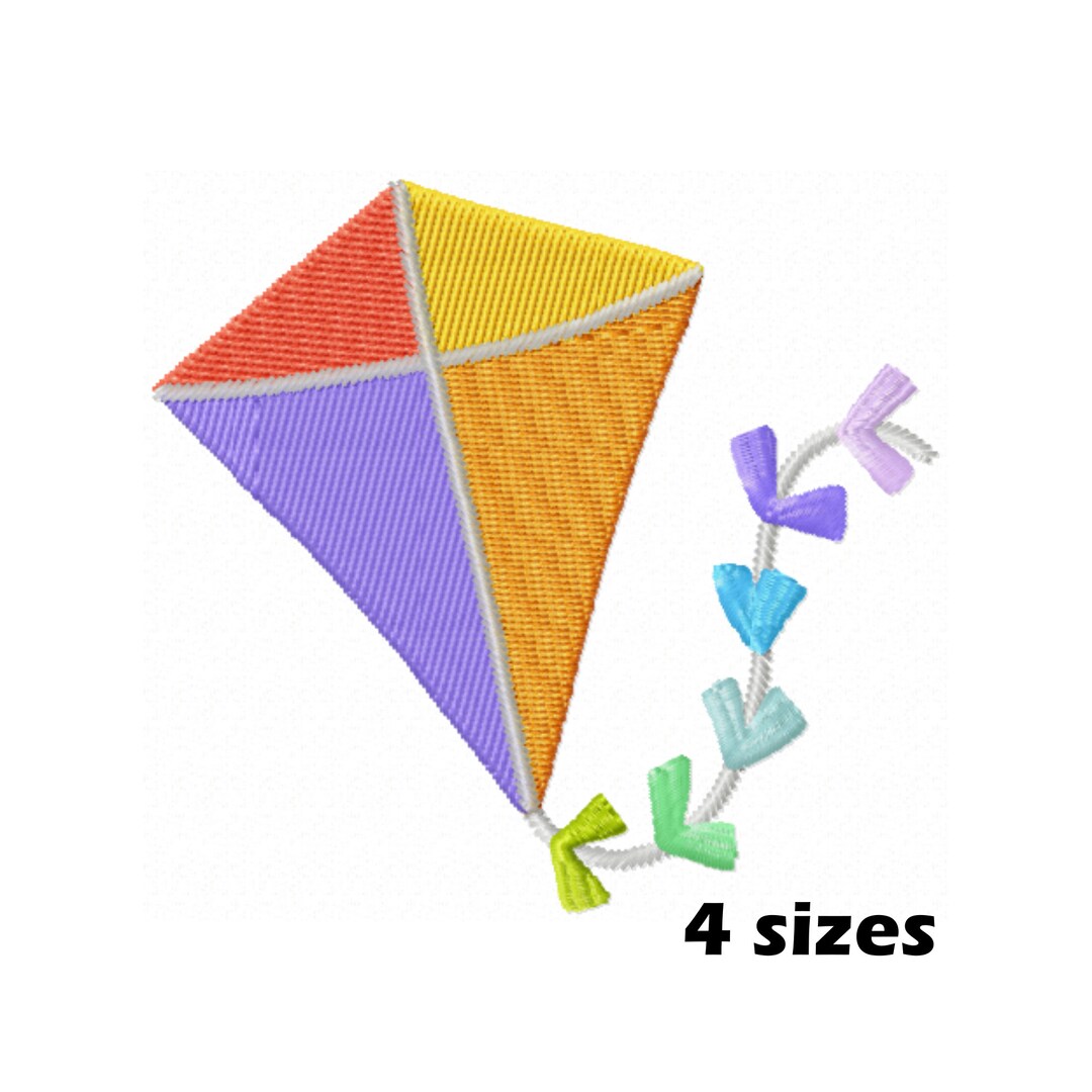 Kite Machine Embroidery Designs, Instant Download - 4 Sizes - Etsy