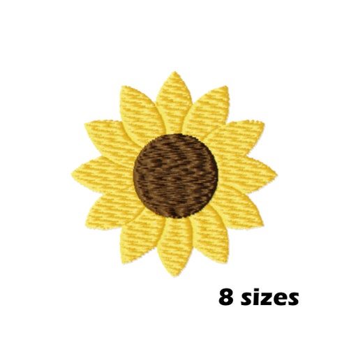 Sunflower Machine Embroidery Designs Sunflower Embroidery - Etsy