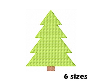 Mini Christmas Trees Embroidery Designs, Instant Download 6 Sizes - Etsy