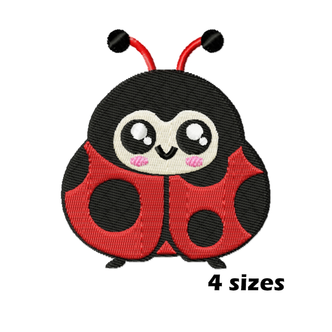 Little Ladybug Embroidery Design, Instant Download 4 Sizes - Etsy