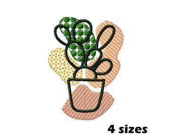 Cactus Embroidery Design Machine Embroidery Designs Cactus - Etsy