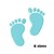 Mini Baby Feet Embroidery Designs, Instant Download 6 Sizes - Etsy