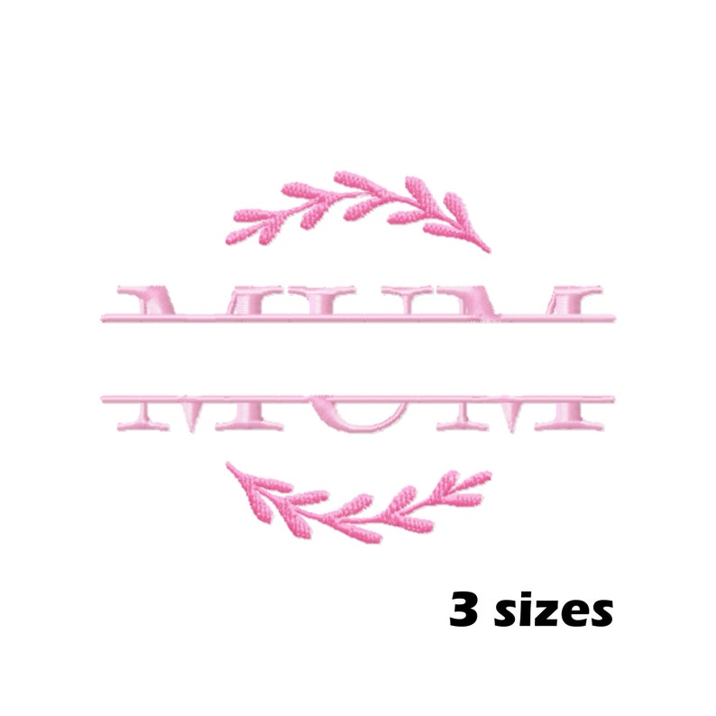 Mum Split Monogram Embroidery Designs Instant Download 3 - Etsy