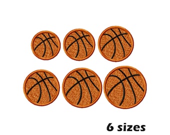 9 Size Basketball Embroidery Design Machine Embroidery - Etsy